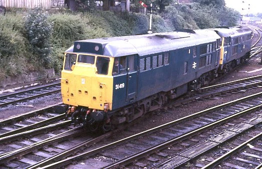 ORIGINAL COLOUR SLIDE of ex works 31419 BR class 31 diesel loco £1.75 ...