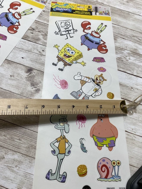 NEW SPONGEBOB SQUAREPANTS Wall Decor Decal Stickers 3 sets - Mr. Krabs ...