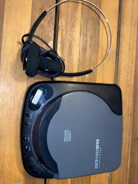 VTG 1994 SANYO Compact Disc Portable CD Player CDP-41 + BassXpander ...