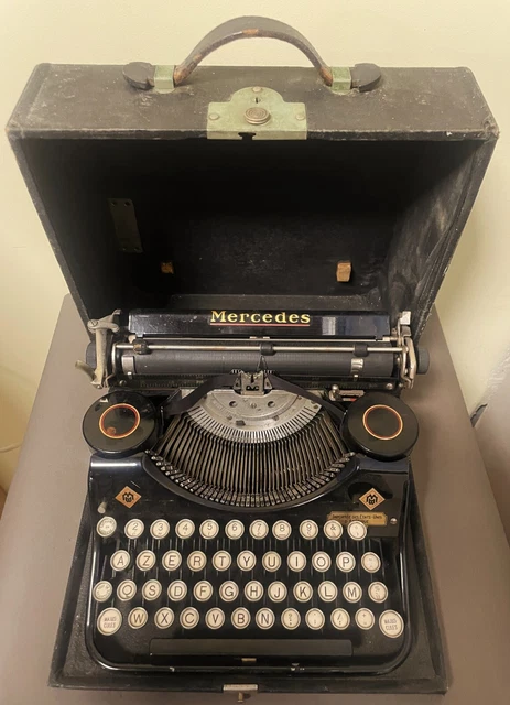 MACHINE À ÉCRIRE ancienne. Mercedes Prima Zella Mehlis année 30 comme ...