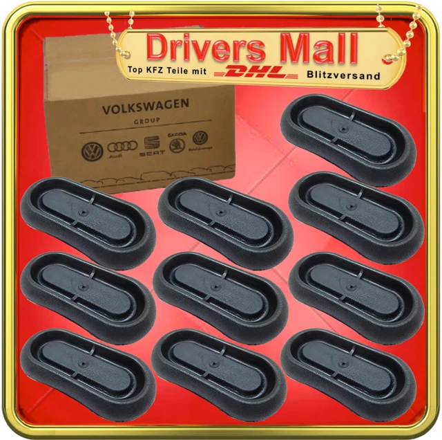 10X ORIGINAL N91055001 Unterboden Tülle Abdeckung Stopfen Set AUDI SEAT ...