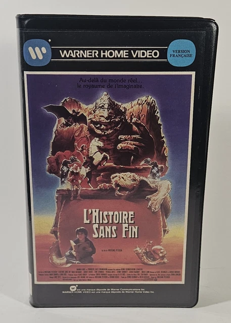 THE NEVERENDING STORY (FRENCH VHS, 1984) HTF Warner Black Clamshell ...