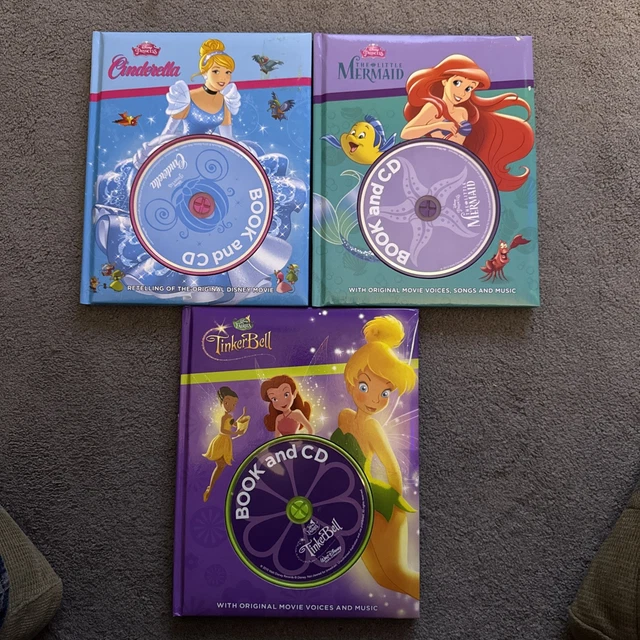 DISNEY PRINCESSES CD Read Along 3 x Books with CDs £8.66 - PicClick UK