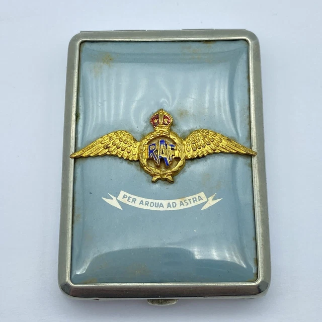 WW2 ROYAL AIR FORCE RAF 1940s ERA MATCH SAFE AIRCREW TRAVELING BOX ...