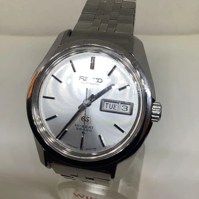GRAND SEIKO 6146-8000 Hi-Beat 36000 Automatic Winding Antique Silver ...