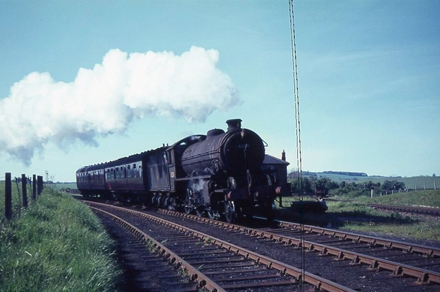 ORIGINAL STEAM SLIDE BR ex-LNER K1 Steam Loco 62008 Near Bishop ...