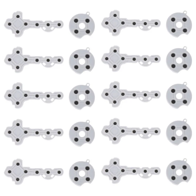 NEW 10X CONDUCTIVE Rubber Contact Pad Button For Game Handle Game Contr ...
