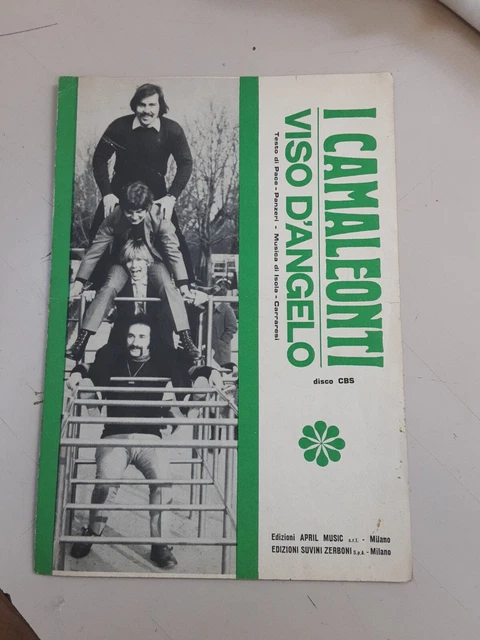SPARTITO MUSICALE I Camaleonti (Viso D'angelo) Buone Condizioni EUR 5 ...