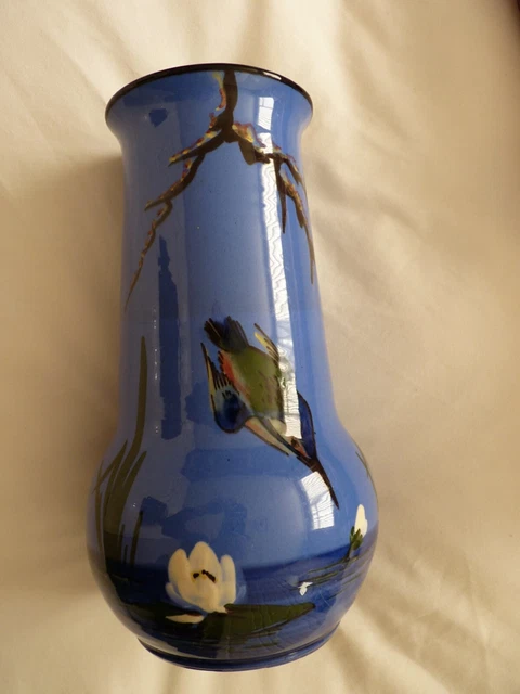 VINTAGE WATCOMBE TORQUAY Devon Ware Pottery No.206 Fishing Kingfisher ...
