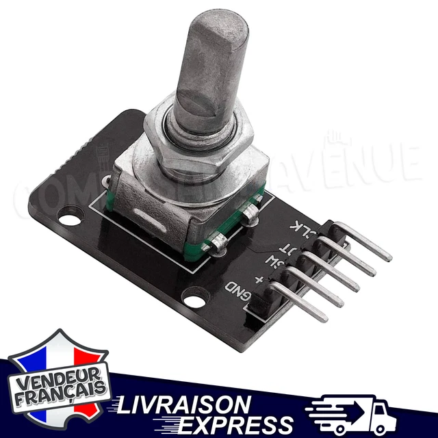 MODULE ENCODEUR ROTATIF Ky-040 Commutateur Bouton Pour Arduino Raspberry [629] EUR 3,89 ...