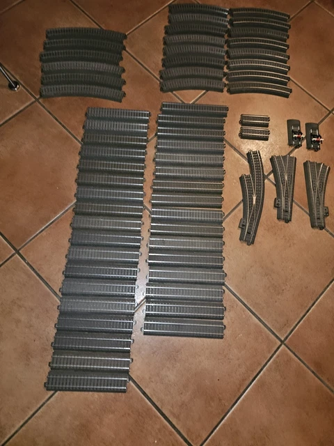 MARKLIN HO VOIE C Gros Lot De 63 Rails Droit Courbes Aiguillage Butoir ...