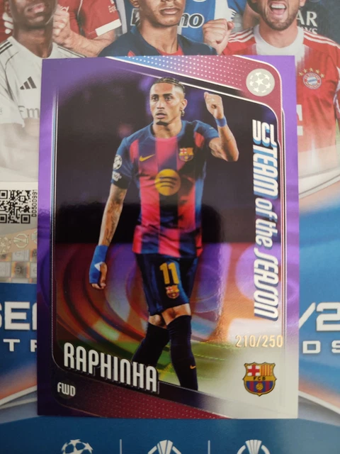 TOPPS UCC FLAGSHIP 25/26 - Raphina Purple Raindrops /250 - Barcelona £0 ...
