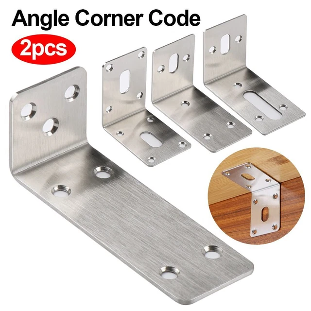 STEEL CORNER GUARD Fasteners Protector Angle Corner Code Brackets Stand ...