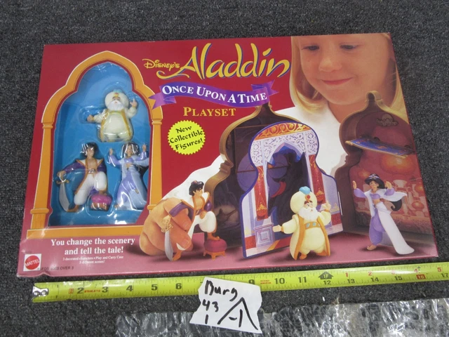 DISNEY'S ALADDIN ONCE Upon A Time Playset Mattel w/ Collectible action ...