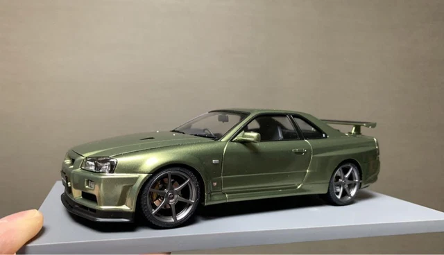 BUILT & PAINTED Aoshima 1/24 Nissan Skyline GT-R R34 £203.36 - PicClick UK