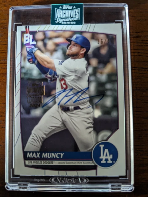 2024 TOPPS ARCHIVES Signature Series Max Muncy Autografo 26/42 Big ...