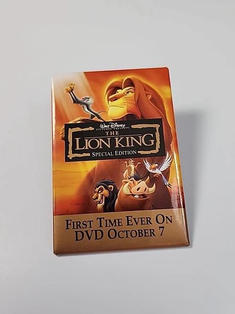 WALT DISNEY PICTURES Presents The Lion King Special Edition Button Pin ...