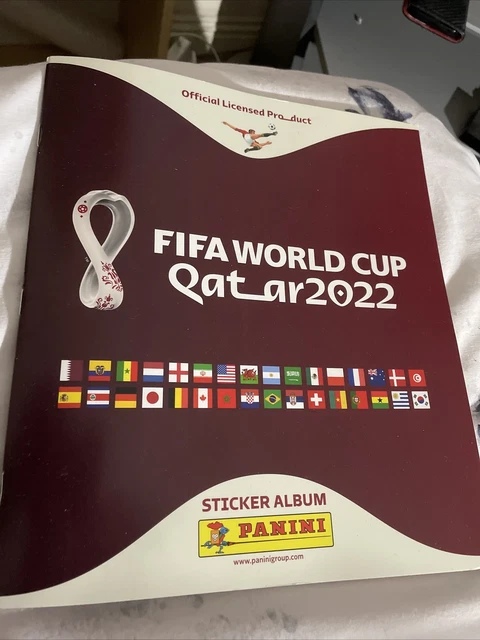 PANINI OFFICIAL FIFA Football World Cup Qatar 2022 Sticker Album & 6 ...