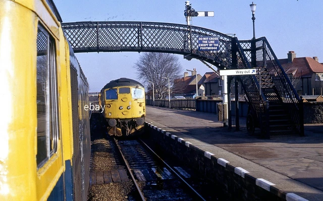 ORIGINAL 35MM SLIDE BR Class 26s no.26043 passing at Nairn +rights for ...