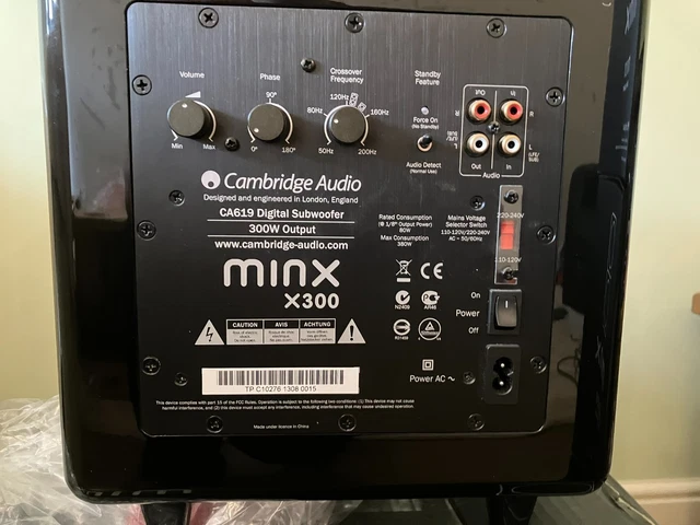 CAMBRIDGE AUDIO SURROUND system, Minx X300 subwoofer and five Min21 ...