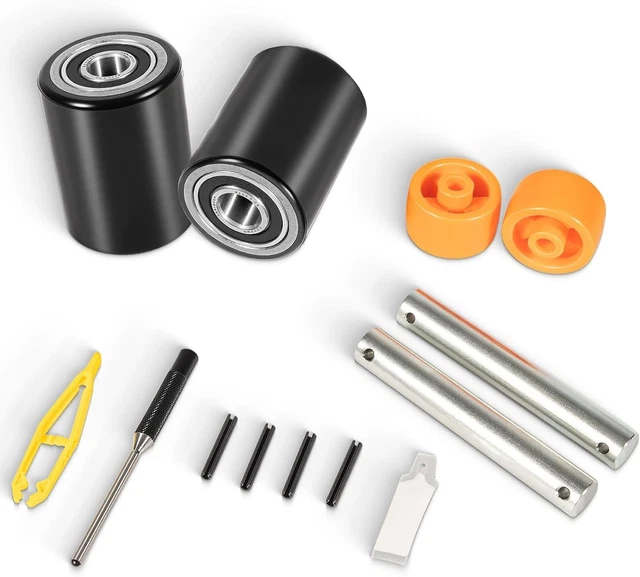 PALLET JACK FRONT Load Wheels Replacement Kit for Crown PTH50 Pallet ...