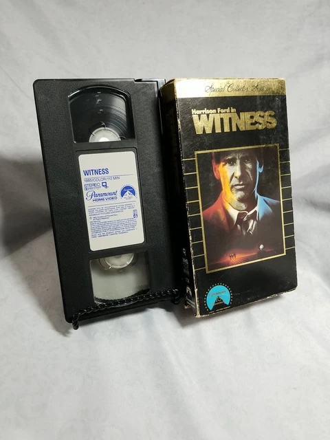 WITNESS (VHS, 1985) Paramount Special Collectors Series Harrison Ford ...