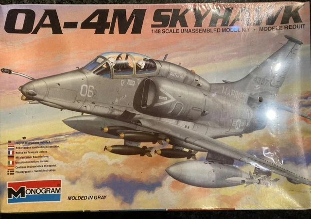 MONOGRAM 1/48 SCALE OA-4M Skyhawk Model Airplane Kit no 5436 EUR 46,14 ...