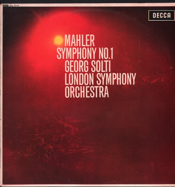 SXL6113 GEORG SOLTI / London Symphony Orchestra Mahler - Symphony No.1 LP vinyl EUR 6,68 ...