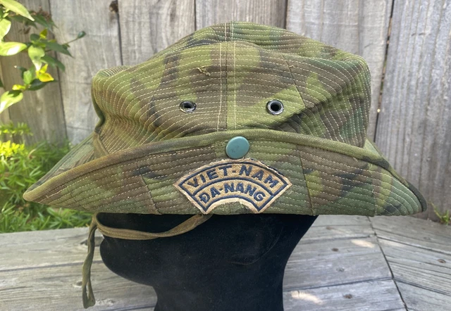 ORIGINAL VIETNAM ARVN ERDL Boonie Hat French Bush Slouch Ranger ...