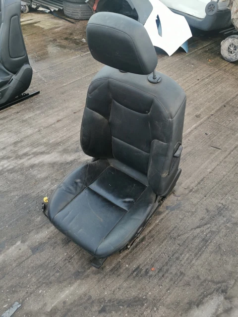 MERCEDES C CLASS W203 Drivers Right Front Seat Leather Black Memory ...
