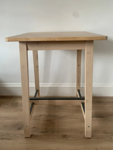 IKEA NORRAKER BAR High Table Standing Desk (White Birch) £49.00 ...