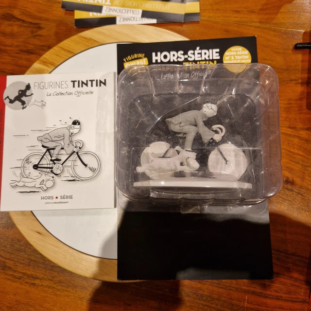 FIGURINE TINTIN MOULINSART N*3 HORS SERIE Tintin Cycliste EUR 65,00 ...