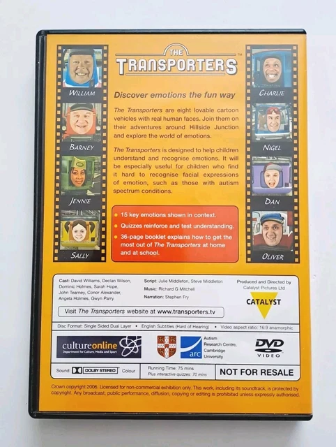 THE TRANSPORTERS : Discover The World Of Emotions Autism DVD 15 ...