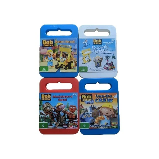 BOB THE BUILDER X4 Carry Case DVD's ABC Kids - DVD Region 4 PAL £18.47 ...
