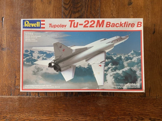 REVELL TUPOLEV TU-22 M Backfire B Model Aircraft Kit 1/144 Scale / New ...
