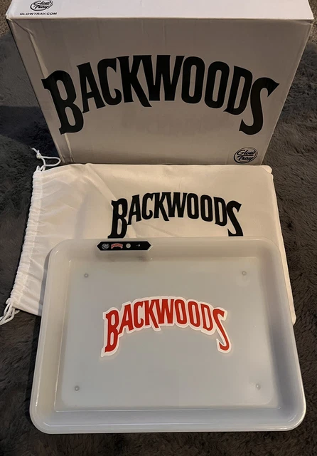 WHITE BACKWOODS LED Glow rolling tray £16.95 - PicClick UK