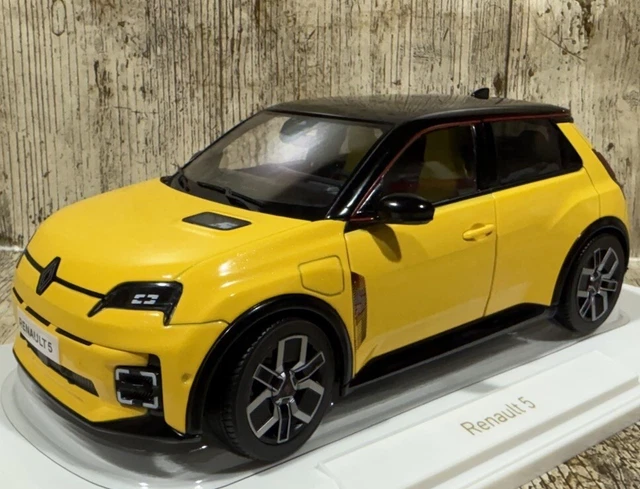 NOREV RENAULT R5 E-Tech Full Electric 2024 Pop Yellow Black 1:18 ...
