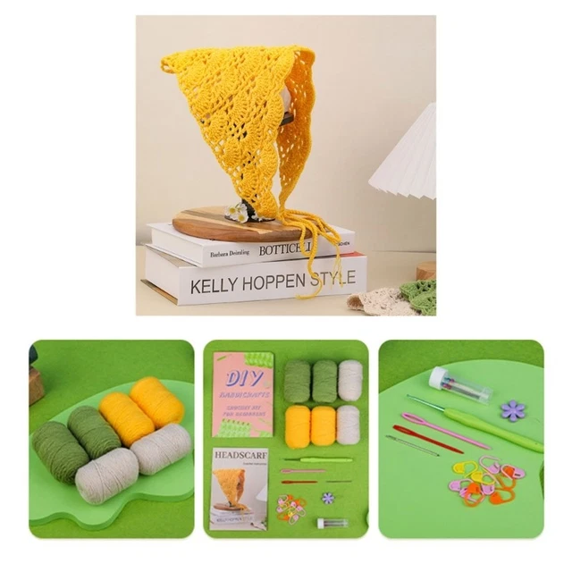 DIY HEADBAND CROCHET Kits Including Crochet Hook, Yarns, Needle ...