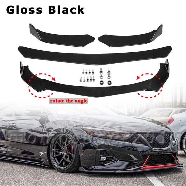 UK UNIVERSAL FRONT Bumper Spoiler Lip Body Kit Splitter Chin Decoration ...