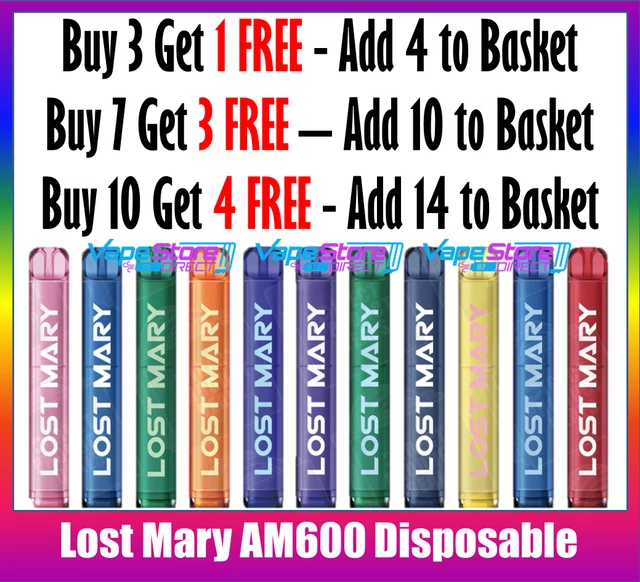 LOST MARY AM600 By Elfbar Elf Bar Disposable 20mg MHRA Approved - TPD ...
