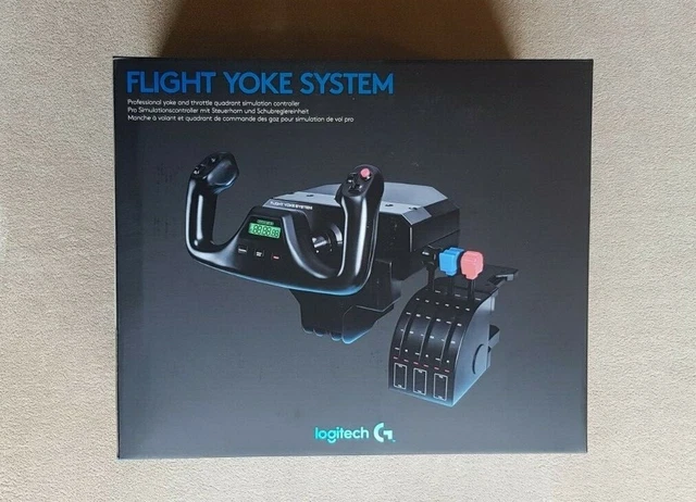 LOGITECH FLIGHT SIMULATOR Yoke with Throttle Quadrant - New/Sealed - 1 ...