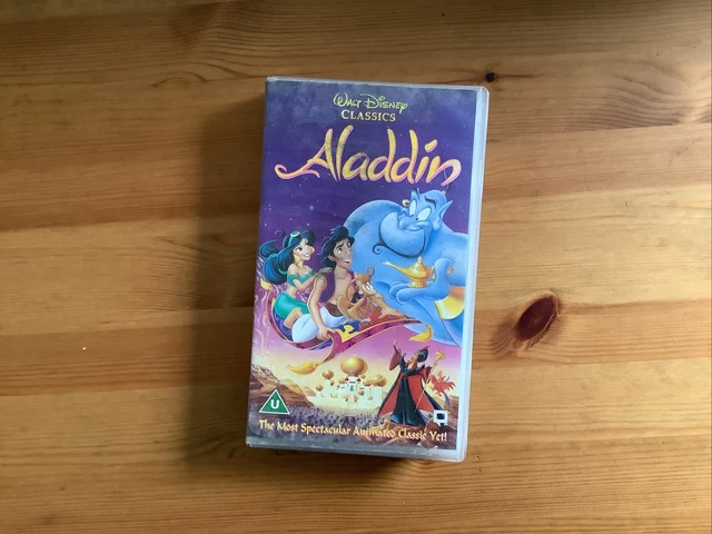 WALT DISNEY CLASSICS — Aladdin (VHS, 1994) — RETRO KIDS VHS 1990s 90s £ ...