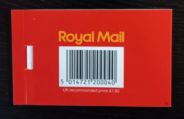 GB 1987 WINDOW stamp booklet GI1 code H square tab MNH QEII Machin 13p ...