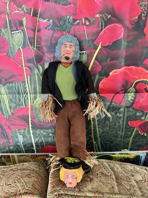 VINTAGE BENDY TOYS Worzel Gummidge Doll with 1 extra Removable Heads £ ...