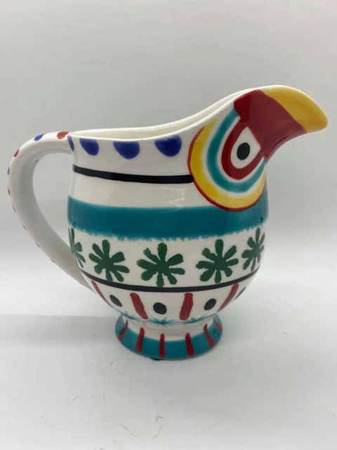 THE CELLAR CERAMIC Toucan Bird Pitcher Federated Department Stores 2004 ...