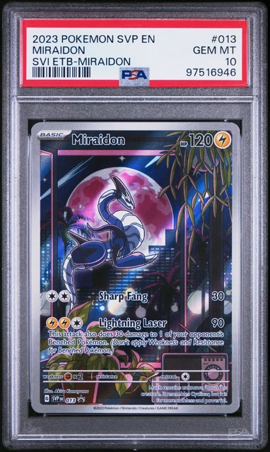 POKEMON SCARLET & Violet - MIRAIDON BLACK STAR PROMO HOLO - SVP 013 ...