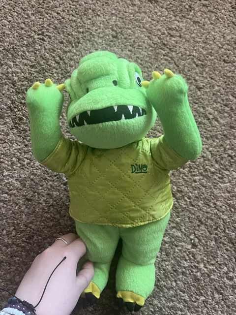 GREEN BUTLINS DINO Plush Character Toy Early 2000s Holiday Park Teddy £ ...