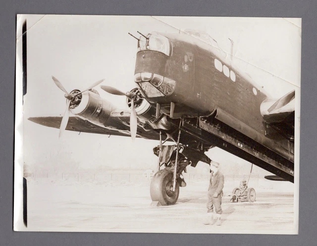 SHORT STIRLING BOMBER Large Vintage Photo Raf Ww2 World War Two Royal ...