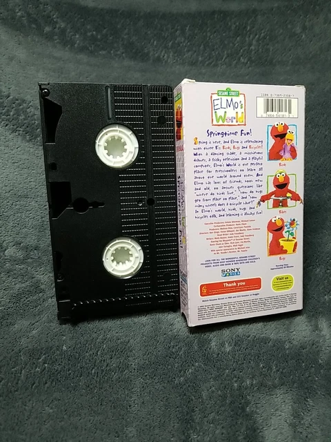 ELMOS WORLD SPRINGTIME Fun VHS 2002 Sesame Street Classic Cartoon Movie ...