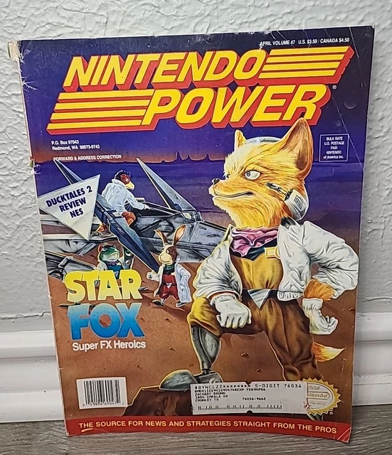 NINTENDO POWER MAGAZINE Star Fox Volume 47 with Poster & Cards £15.12 ...